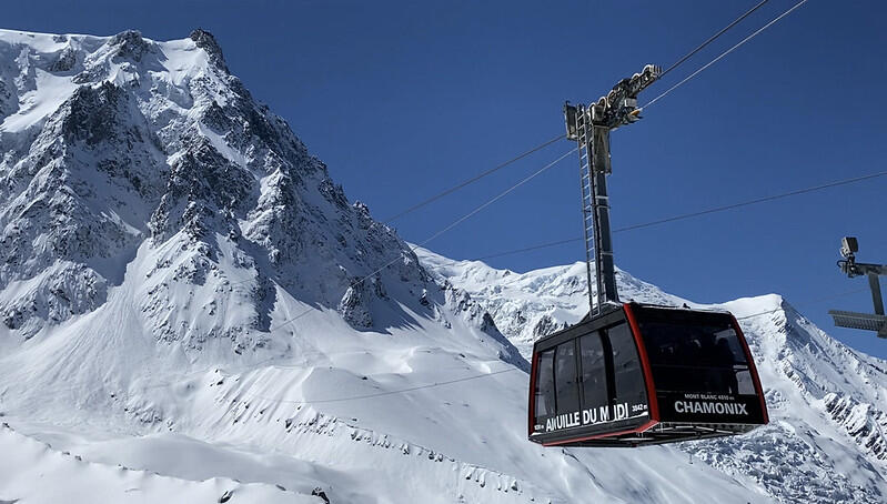 Altitudes and lifts : Chamonix Mont Blanc