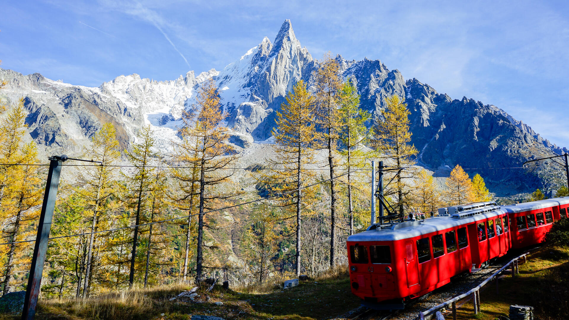 Autumn in the valley : Chamonix Mont Blanc