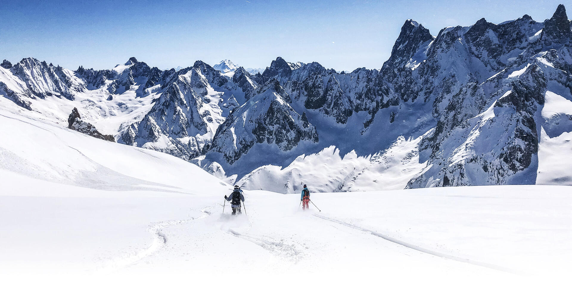 The Vallée Blanche, the Chamonix valley's mythical off-piste skiing area : Chamonix Mont Blanc